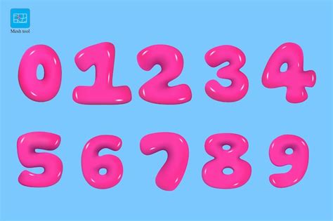 Premium Vector Glossy 3d Pink Super Bubble Font Pink Color Numbers From 0 To 9 Numbers From Premium Vector Glossy 3d Pink Super Bubble Font Pink Color Numbers From 0 To 9 Numbers From