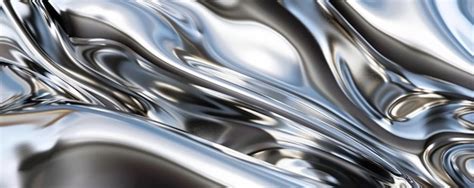 Premium Photo A Background Featuring Liquid Chrome With Its Shiny Reflective Surface Creating