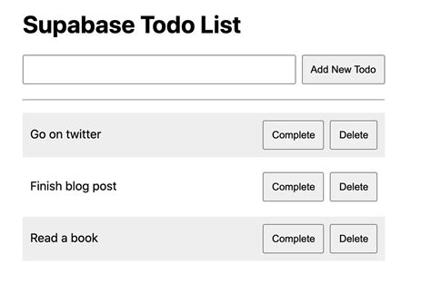 Building A Todo List With Supabase And Nextjs