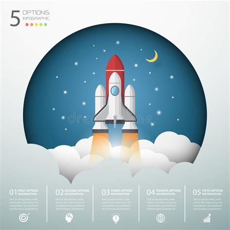 Design Rocket Launch Illustration For Start Up Business