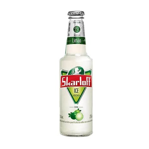Vodka Ice De Limão Skarloff Long Neck 275ml Martins Atacado