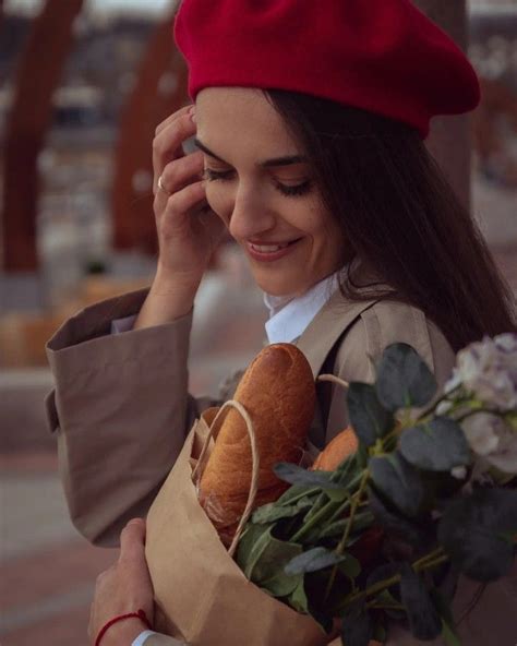 Девушка в красном берете Фотосессия Парижанка Фотосъемка