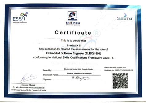 Essci Embeddedsystems Certification Emertxe C Cplusplus Linux