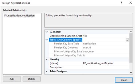 Sql Server Management Studio Adding Foreign Key Confusing Stack