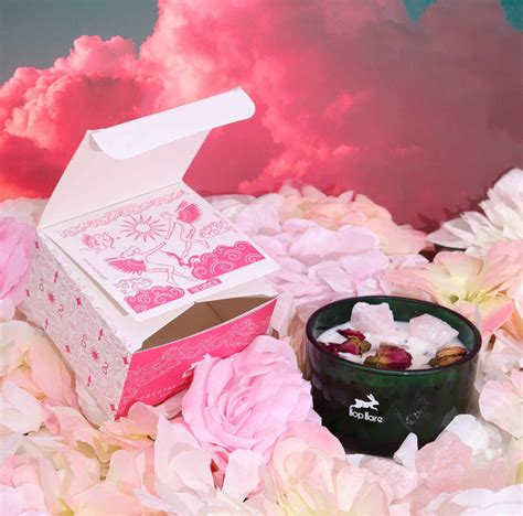 Hop Hare Crystal Magic Flower Candle The Lovers Peace With The Wild