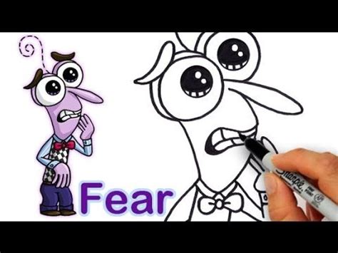 How To Draw Fear From Pixar Inside Out Cute Step By Step Easy Drawings Cartoon Drawings Cute