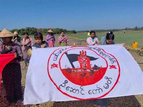 ယင်းမာပင်မြို့နယ်တွင် သပိတ်စစ်ကြောင်း၂ ခု ပူးပေါင်းကာ တောင်ယာလုပ်ငန်းခွင်အတွင်း စစ်အာဏာရှင် ဆန့