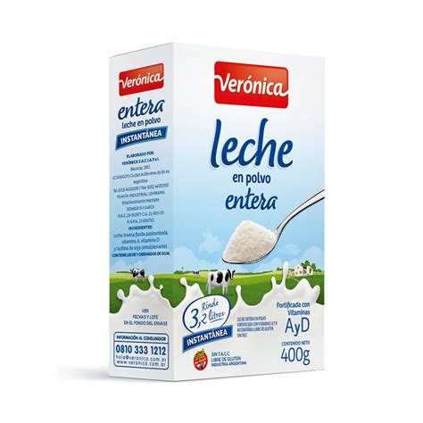 Leche En Polvo Entera Veronica X 400g Disco