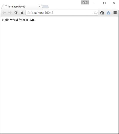 Starting With Asp Net 5 Empty Project And Static Files Knowledgebase