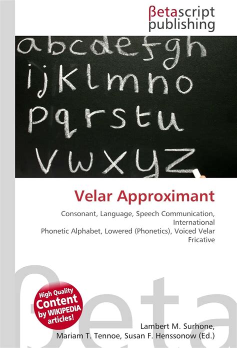 Velar Approximant Consonant Language Speech Communication International Phonetic Alphabet