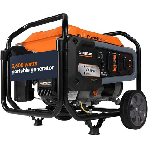 Generac Power Portable Power Generators Fuel Type Gas Starting