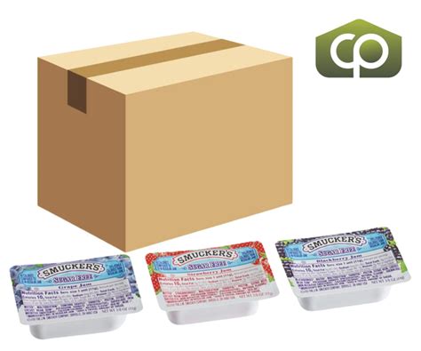 Smuckers Sugar Free Assorted Jam 200case 375 Oz Portion Cups