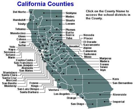 Map Of California Schools
