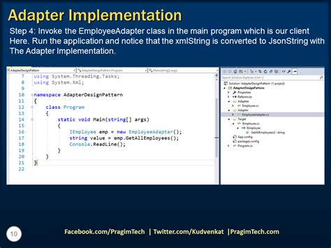 Sql Server Net And C Video Tutorial Adapter Design Pattern Slides