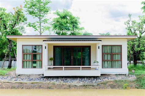 บ้านน็อคดาวน์สไตล์มินิมอล ฟังก์ชันครบครัน พร้อมระเบียงกว้างเพื่อการพักผ่อน 2 ห้องนอน 2 ห้องน้ำ