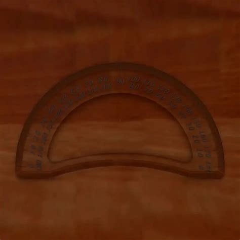 180 Degree Protractor 15cm 3d Printing Model Stl