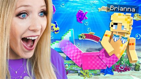 Playing Minecraft As A Mermaid Youtube
