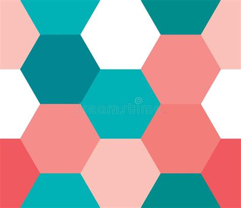 Seamless Geometric Pattern Colorful Infinity Abstract Honeycomb