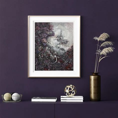 Fantasy Art Print Gothic Sleeping Beauty Sleeping Beauty Art Fantasy