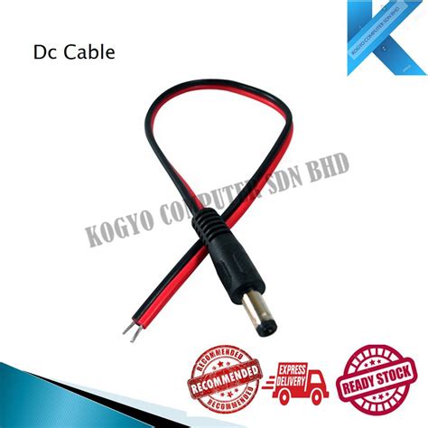 Male Female Dc V Power Supply Socket Jack Plug Connector Cable Shopee Malaysia
