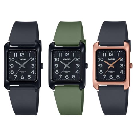 Casio Standard นาฬิกาข้อมือผู้ชาย สายเรซิ่น รุ่น Mtp B175 Mtp B175 1b Mtp B175 3b Mtp B175 5b