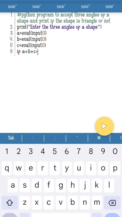 Python Program To Accept 3 Angles And Find Shape ∆or Not Python Coding Motivation Triangle