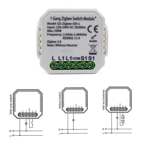 Tuya Zigbee 3 0 Smart Switch Module With No Neutr Grandado