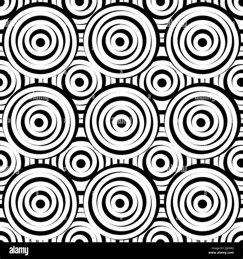 Concentric Circle Seamless Pattern Vector Art Illustration Stock Vector Image And Art Alamy