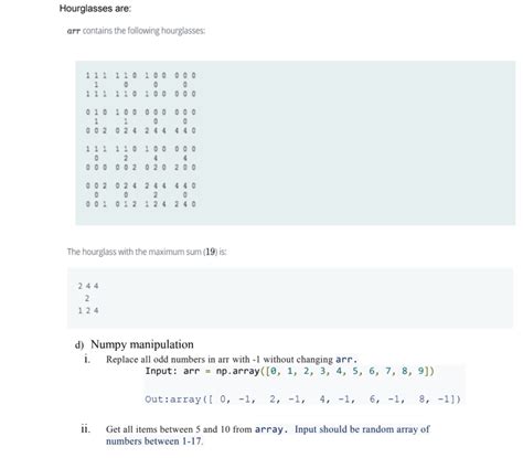 Solved Use Python Language Concept Of NumPy Matrix Use Chegg Com
