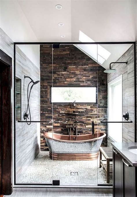 Bathroom Tub And Shower Behind Glass