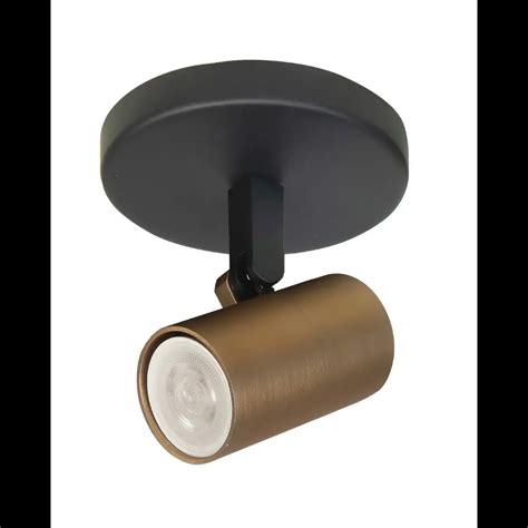 Spot Picollo 1 Lichts Incl Mini Gu10 Zwart Goud Highlight S744038