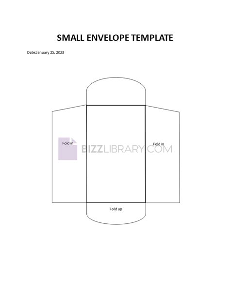 Small Envelope Template