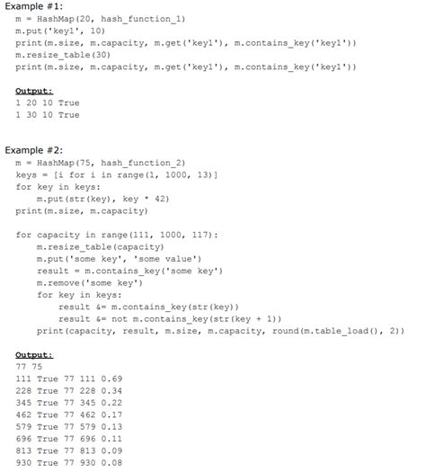 Solved I Need Help Writing Functions To Implement A Hash Map