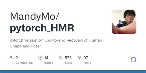Github Mandymopytorchhmr Pytorch Version Of End To End Recovery Of Human Shape And Pose