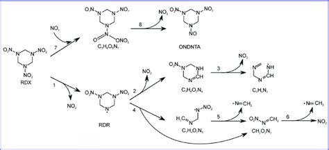 Main Initial Thermal Decomposition Pathways Of Rdx Under Programmed Download Scientific Diagram