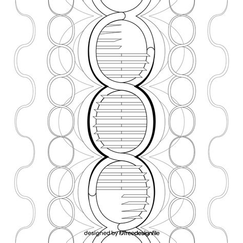 Genetics Drawing Black And White Vector Free Download