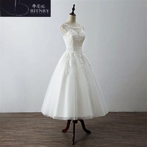 품질 짧은 웨딩 드레스 국자 목 라인 차 길이 레이스 비공식 신부 가운bridal Gownquality Wedding Dresseswedding Dress