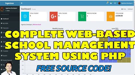 Complete Web Based School Management System In Php Mysql Free Download Campcodes