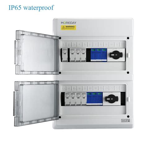 Moreday Junction Box Solar Panel Pv Product 1000v 1500v 2out Combiner Box Ip65 Waterproof