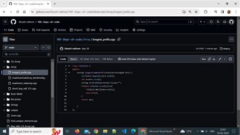 Khushi Rathore On Linkedin 100daysofcode Codingchallenge Algorithm Longestcommonprefix