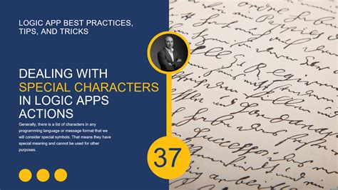 how to handle special characters inside logic apps actions