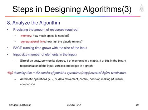 Ppt Cosc 3101a Design And Analysis Of Algorithms 2 Powerpoint Presentation Id5990972