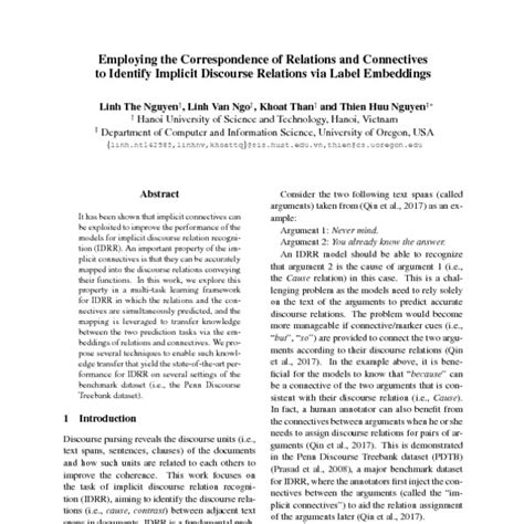 employing the correspondence of relations and connectives to identify implicit discourse