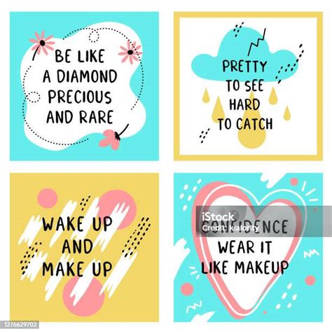 색상 배경에 따옴표와 모양 요소와 낭만적 인 그림의 벡터 세트 0명에 대한 스톡 벡터 아트 및 기타 이미지 0명 구도 귀여운 Istock