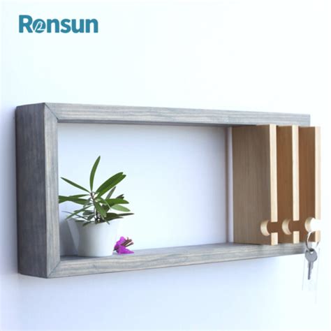 Wall Shelf With Hooks Ronsun Home And Garden