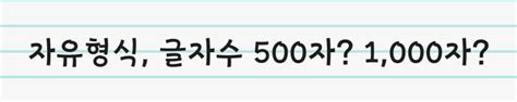 자소서 글자수 어느정도 채워야 할까 500자 1000자 공백 사람인 글자수세기 네이버 블로그