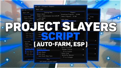 Roblox Project Slayers Script Auto Farm Teleport E Outros Funcionando YouTube