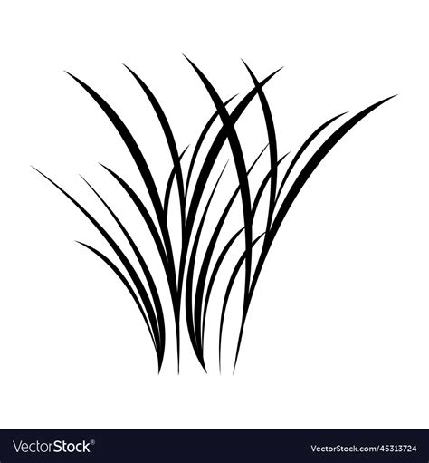 Grass Icon Royalty Free Vector Image Vectorstock