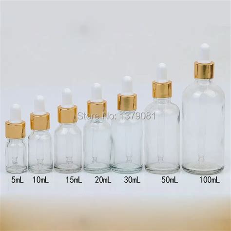 5ml10ml15ml20ml30ml50ml100ml Clear Mini Glass Bottles With