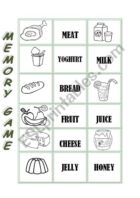 Memory Game ESL Worksheet By Eleonora014 Memory Game ESL Worksheet By Eleonora014